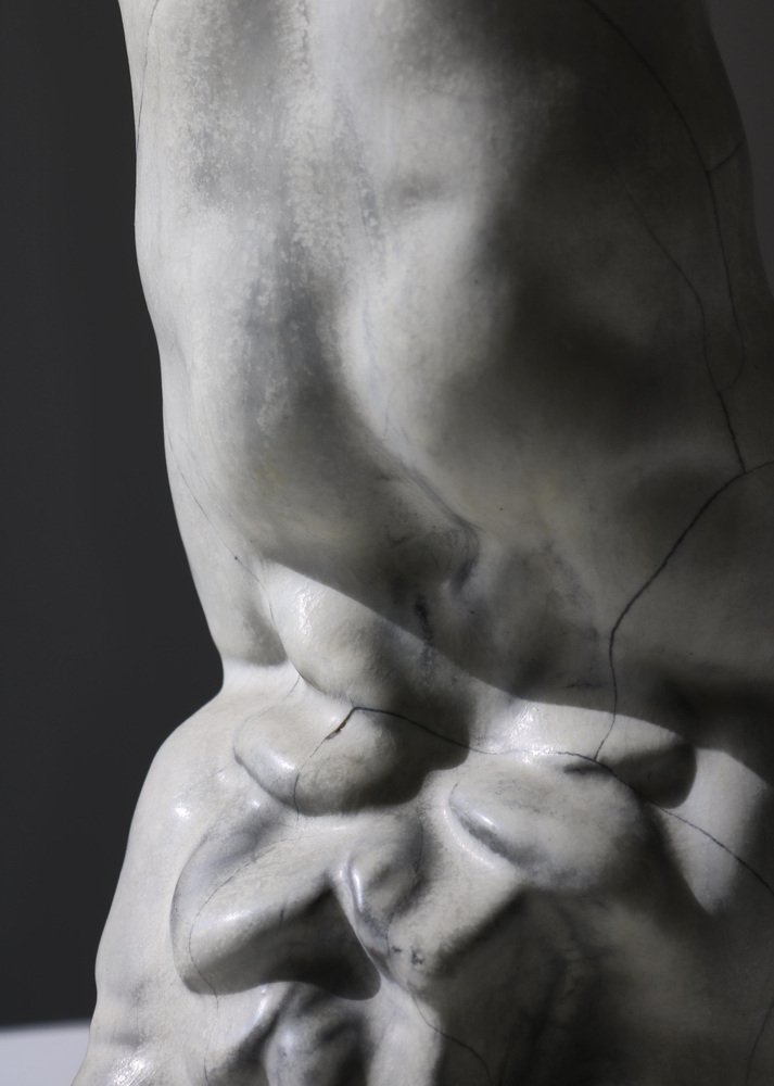 Art Nouveau Large Putto Cherub Figure attributed to Michael Andersen ...