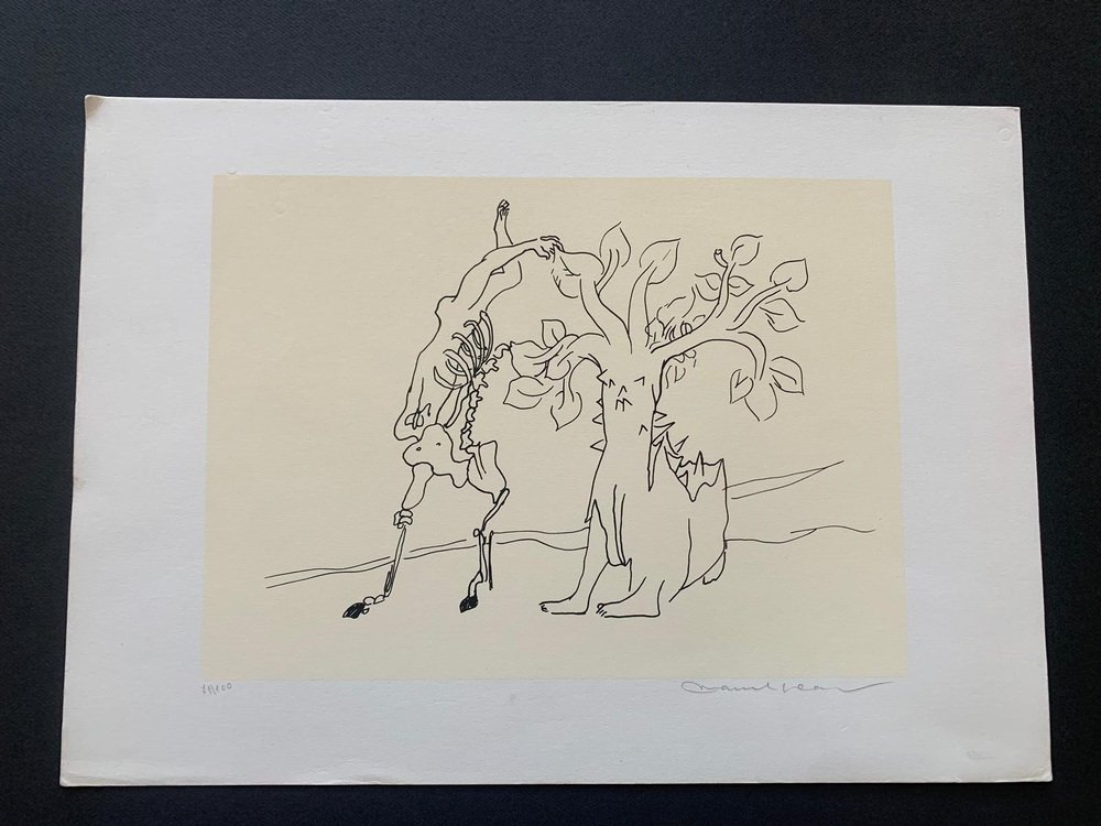 Marcel Jean, Surrealist Composition, 1960s, Lithograph for sale at Pamono