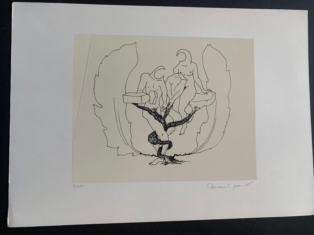 Marcel Jean, Surrealist Composition, 1960s, Lithograph for sale at Pamono