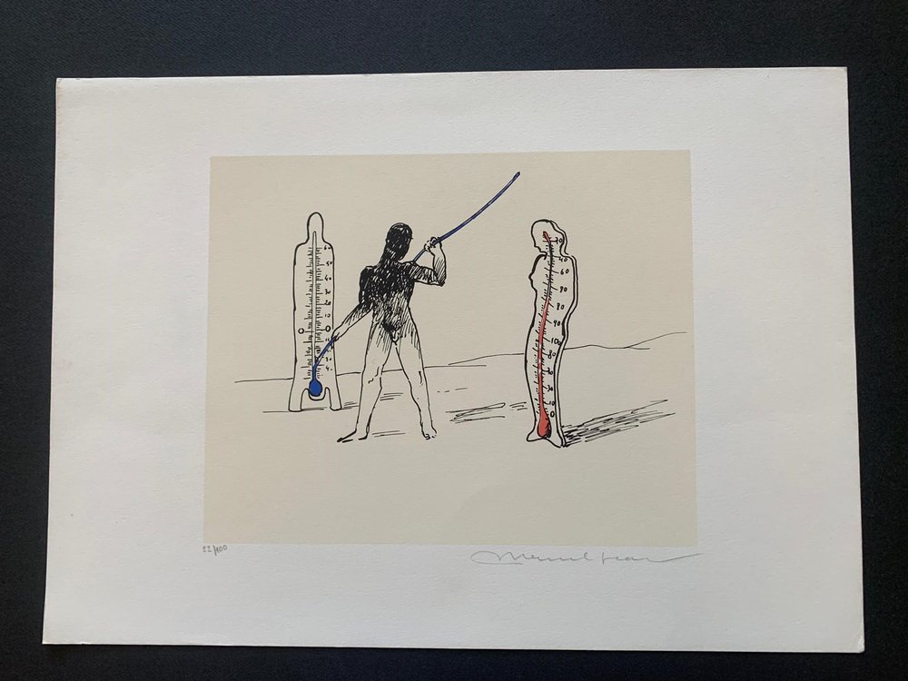 Marcel Jean, Surrealist Composition, 1960s, Lithograph for sale at Pamono