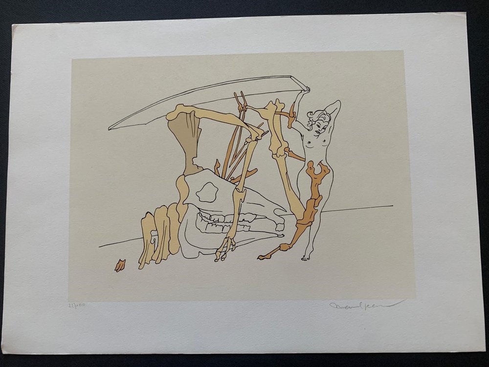 Marcel Jean, Surrealist Composition, 1960s, Lithograph for sale at Pamono