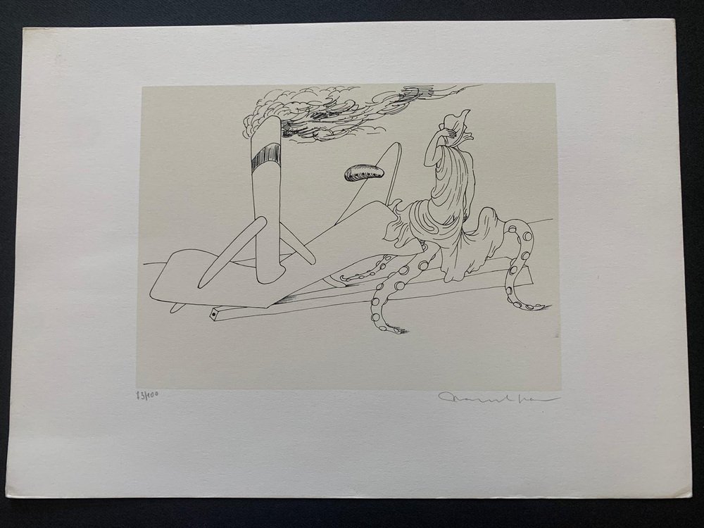 Marcel Jean, Surrealist Composition, 1960s, Lithograph for sale at Pamono