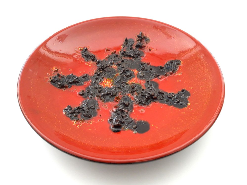 Glit Iceland Lava Pottery Decorative Wall Plate, 1960s for sale at Pamono