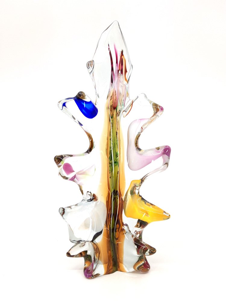 Art Glass Sculpture by Jan Beranek for Skrdlovice, Czech Republic ...