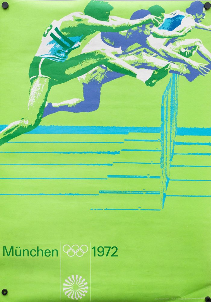 Munich Olympics Obstacle Course Poster, 1972 for sale at Pamono