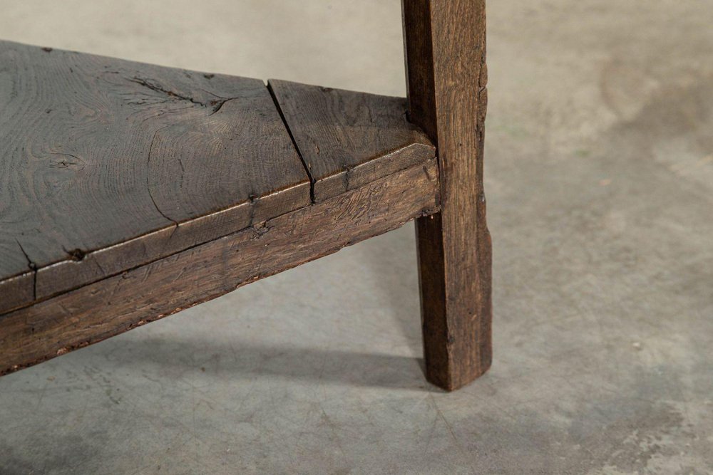 19th Century English Oak Tiered Cricket Table, 1830s for sale at Pamono