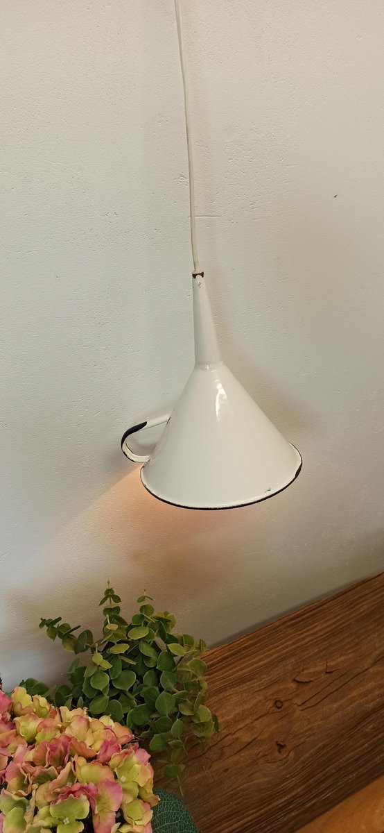Enamelled Light Funnel, 1960s for sale at Pamono