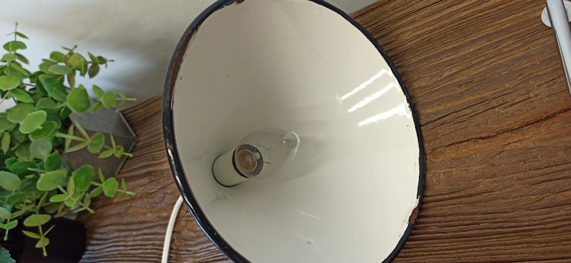 Enamelled Light Funnel, 1960s for sale at Pamono