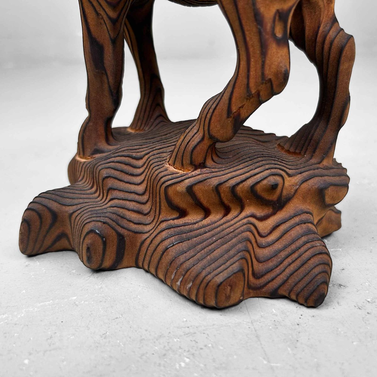 Wooden Ram Sculpture Hand Carved by Kandian Crafts, Canada, 1960s for ...