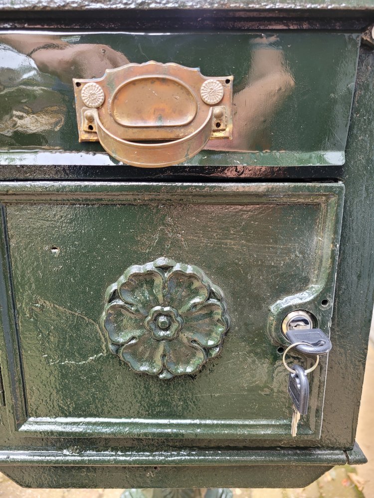 Free Standing Cast Iron Mailbox for sale at Pamono