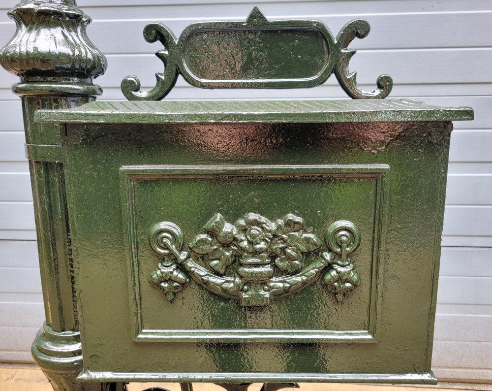 Free Standing Cast Iron Mailbox for sale at Pamono