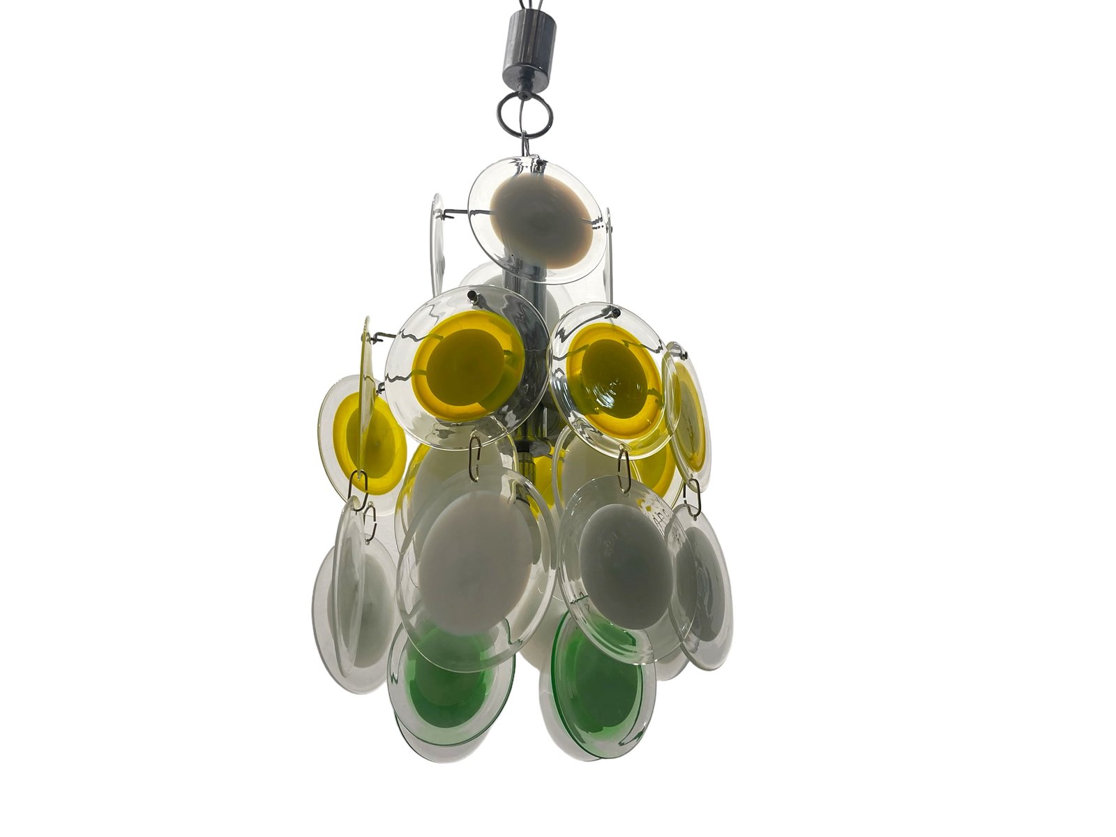 Midcentury Italian Murano Glass Disc Hanging Light, 1970s for sale at ...