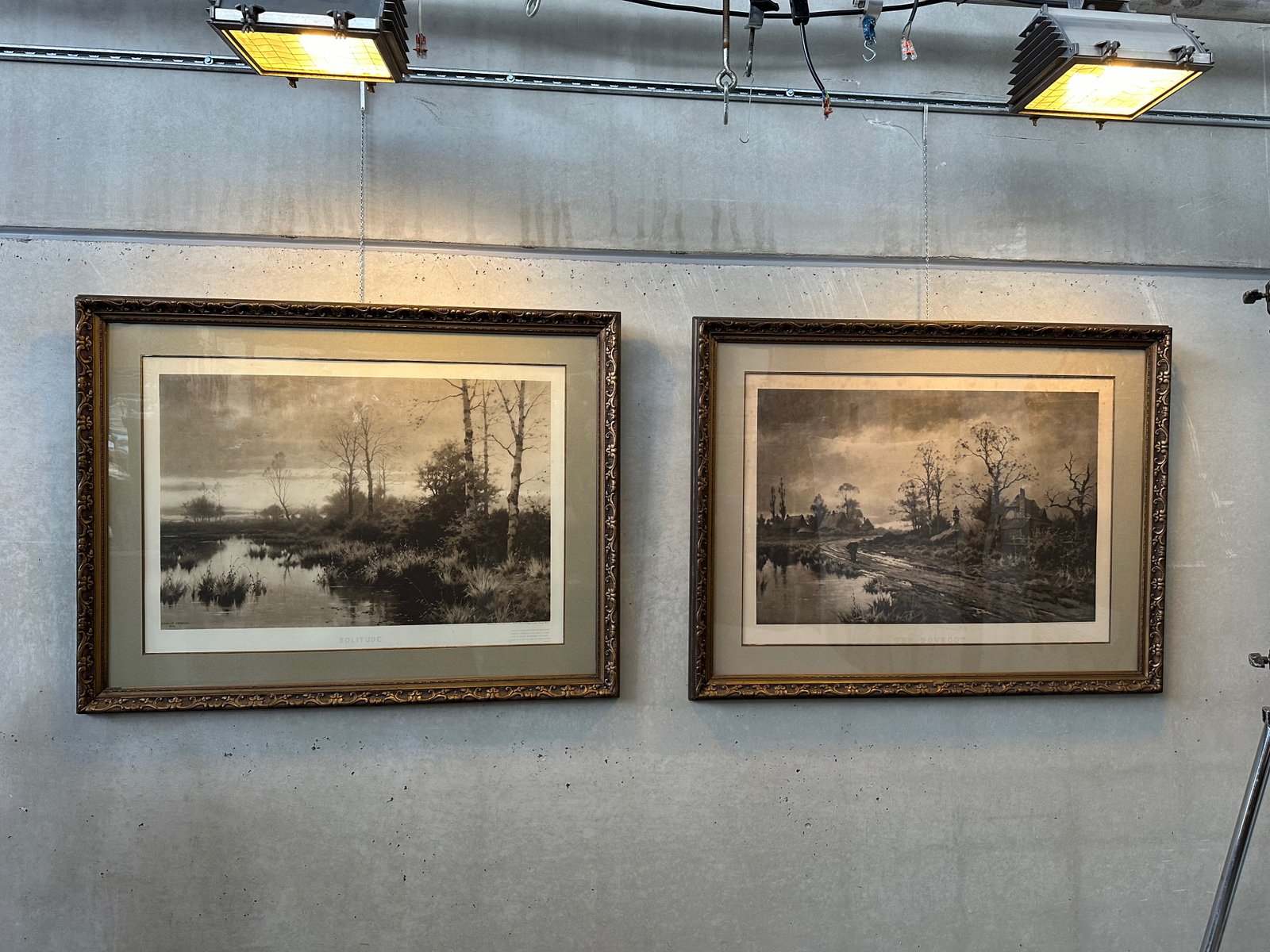 Large Frame with Glass by Ernest Stanton, Set of 2 for sale at Pamono