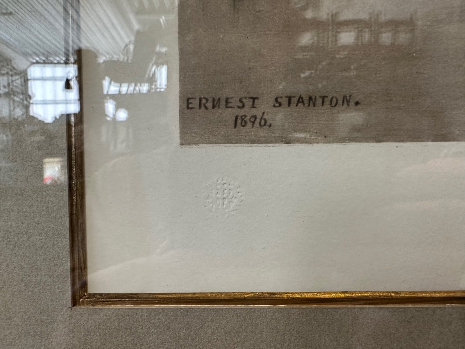 Large Frame with Glass by Ernest Stanton, Set of 2 for sale at Pamono