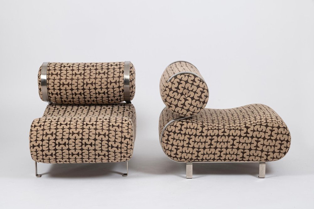 Organic Shape Lounge Chairs, 1970s, Set of 3 for sale at Pamono