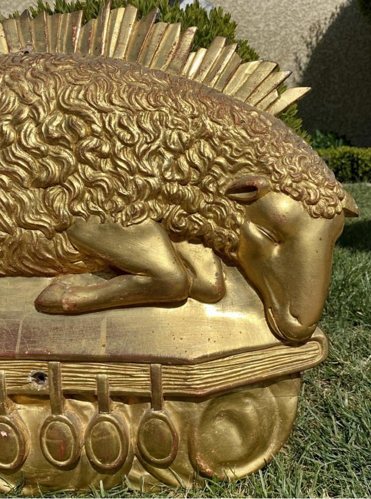 18th Century Sculpture of the Lamb Pascal and the Seven Seals for sale ...