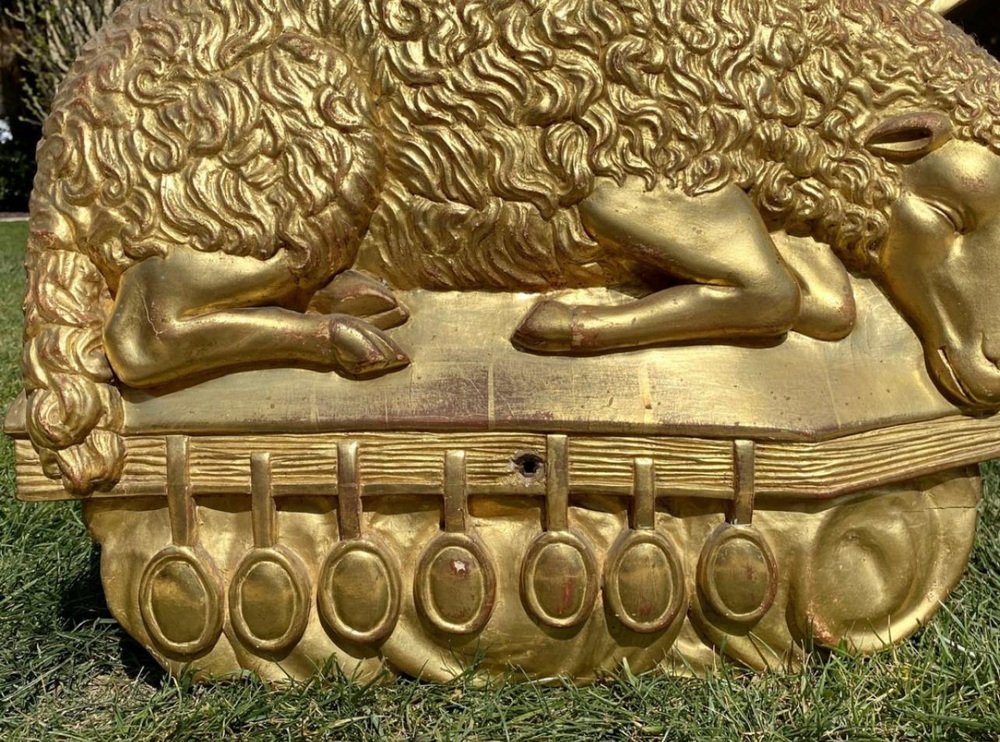 18th Century Sculpture of the Lamb Pascal and the Seven Seals for sale ...