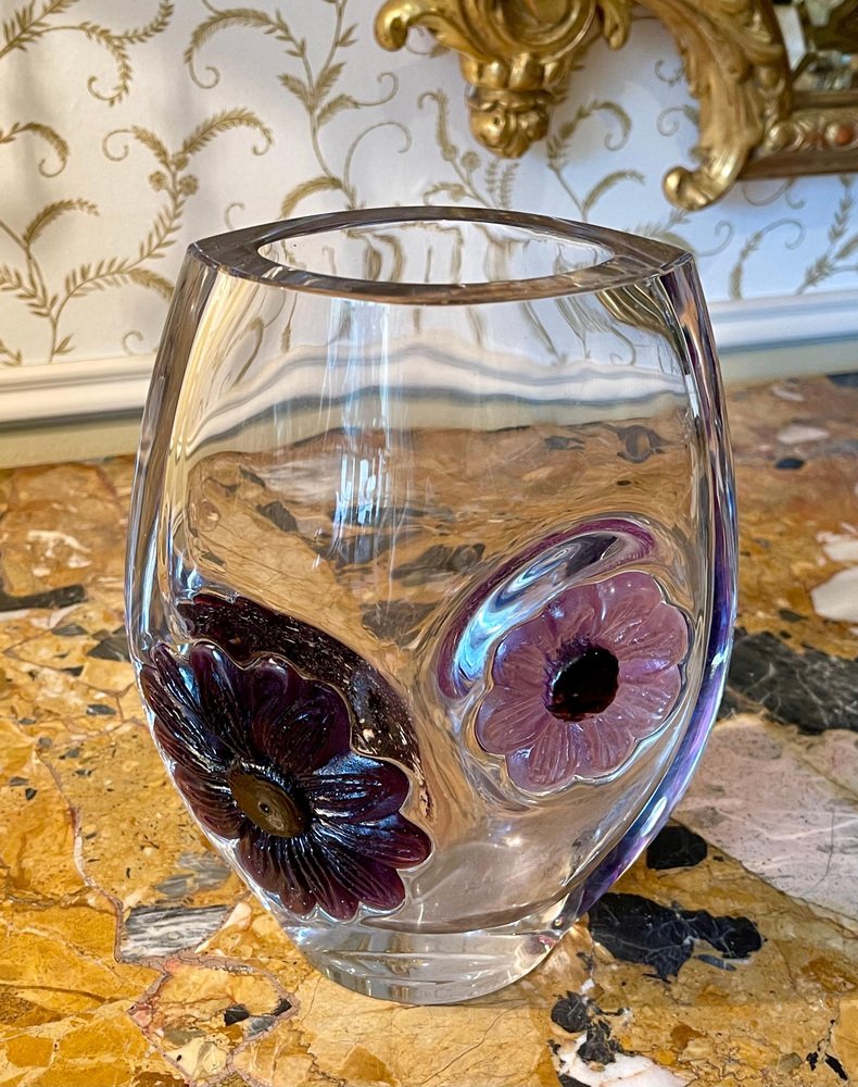 Art Nouveau Style Coppelia Crystal Vase from Daum France, 20th Century ...