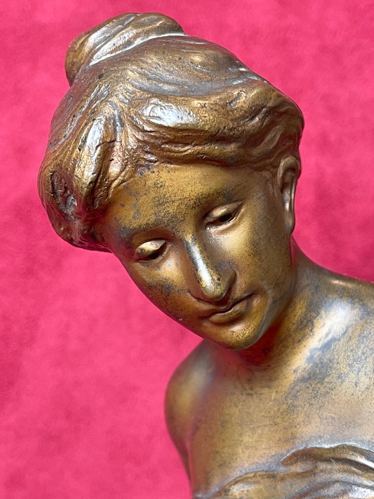 Bronze Memoria or the Heart Remembers Statue by Emile-Louis Picault for ...