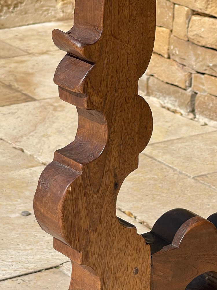 Large Spanish Walnut Side Table, 17th Century for sale at Pamono