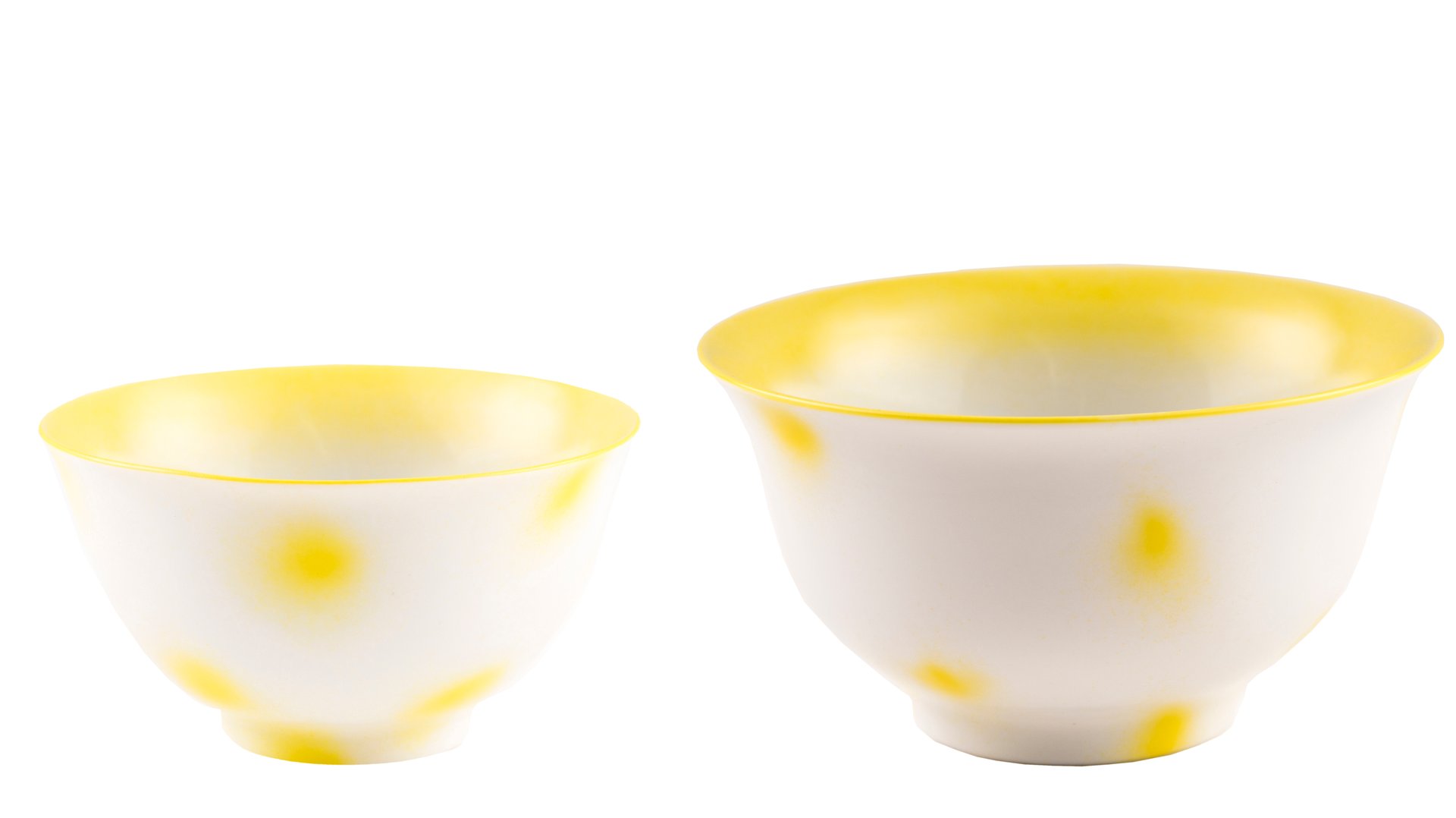 Yellow Dots Porcelain Collection Bowls from Litolff, Set of 2 for sale ...