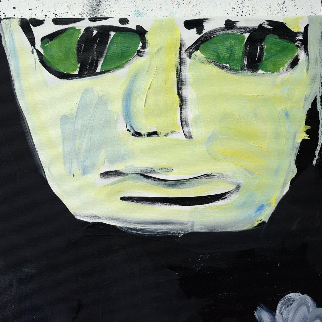 Samuel Bloch, Blue Man, Acrylic on Canvas for sale at Pamono