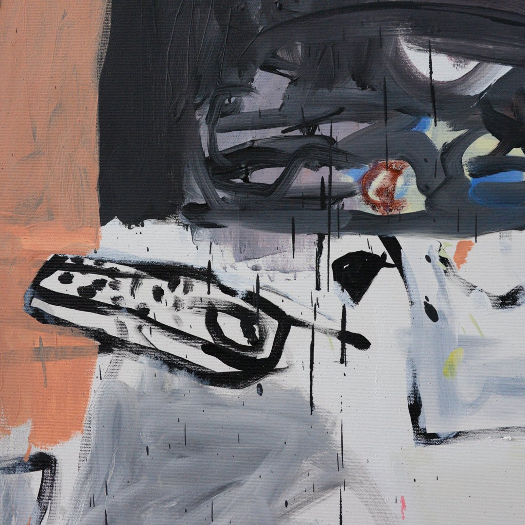 Samuel Bloch, Blue Man, Acrylic on Canvas for sale at Pamono