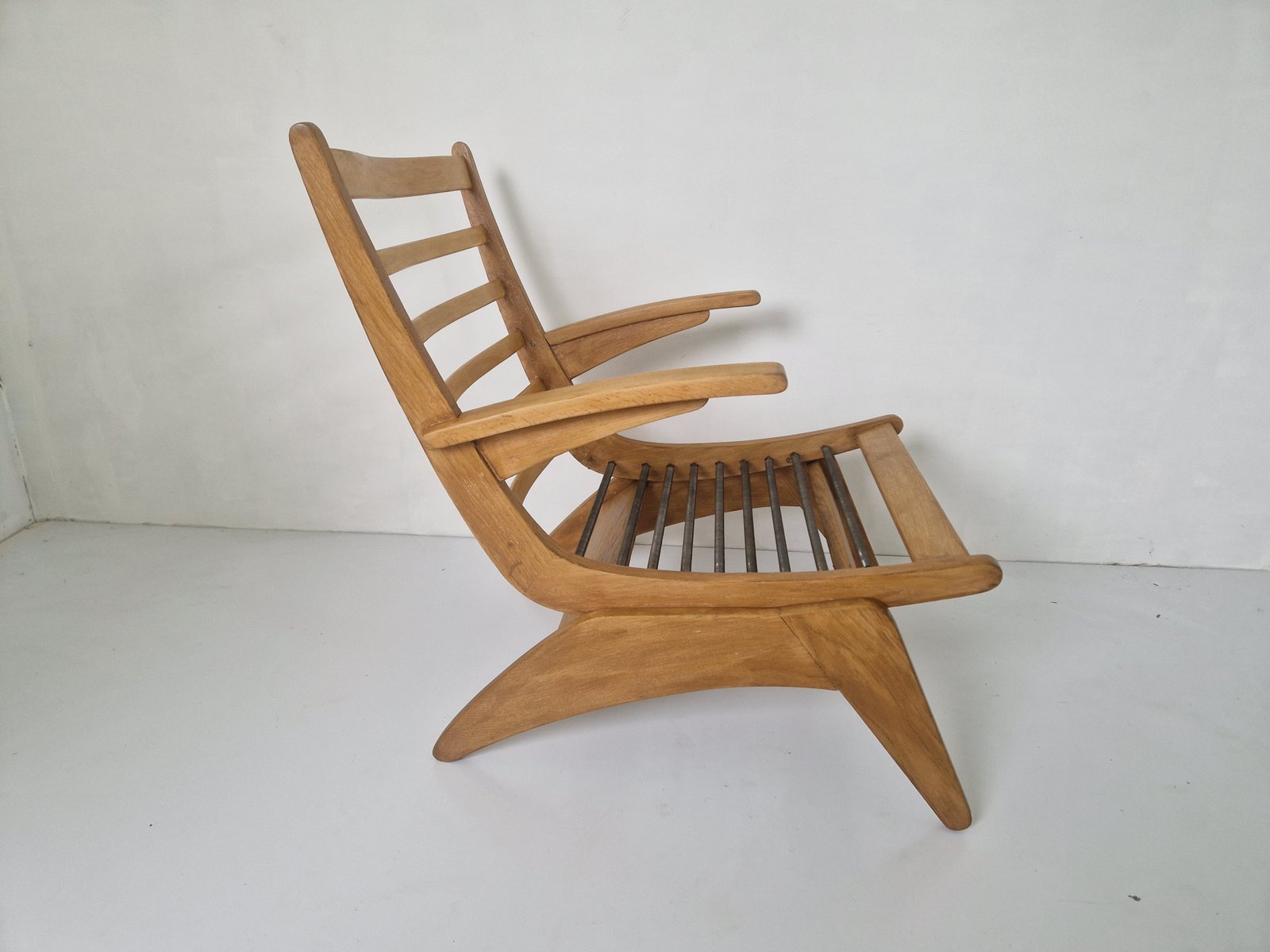 Modernist Oak Easy Chair by Jan Den Drijver, 1940s for sale at Pamono