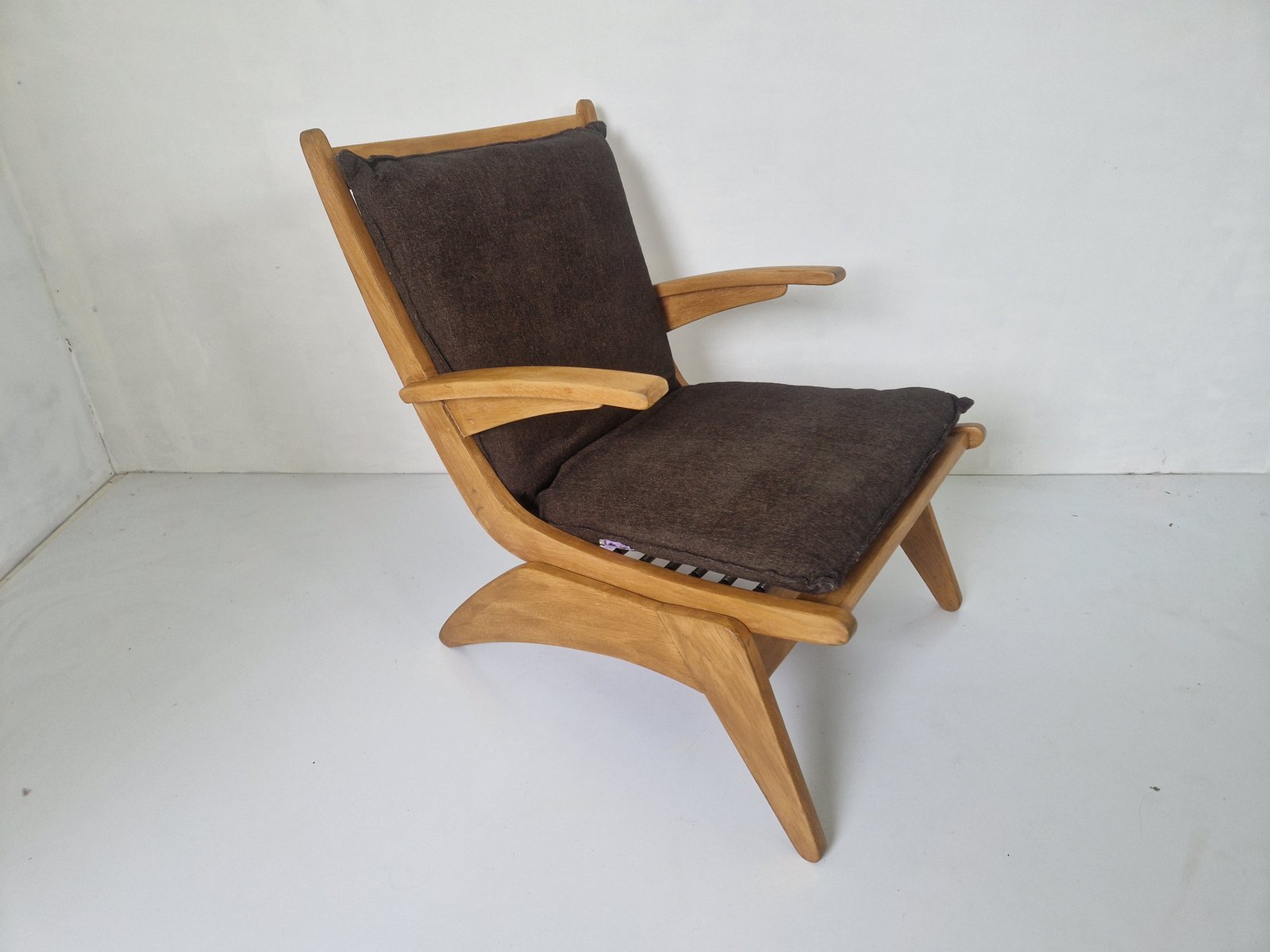 Modernist Oak Easy Chair by Jan Den Drijver, 1940s for sale at Pamono