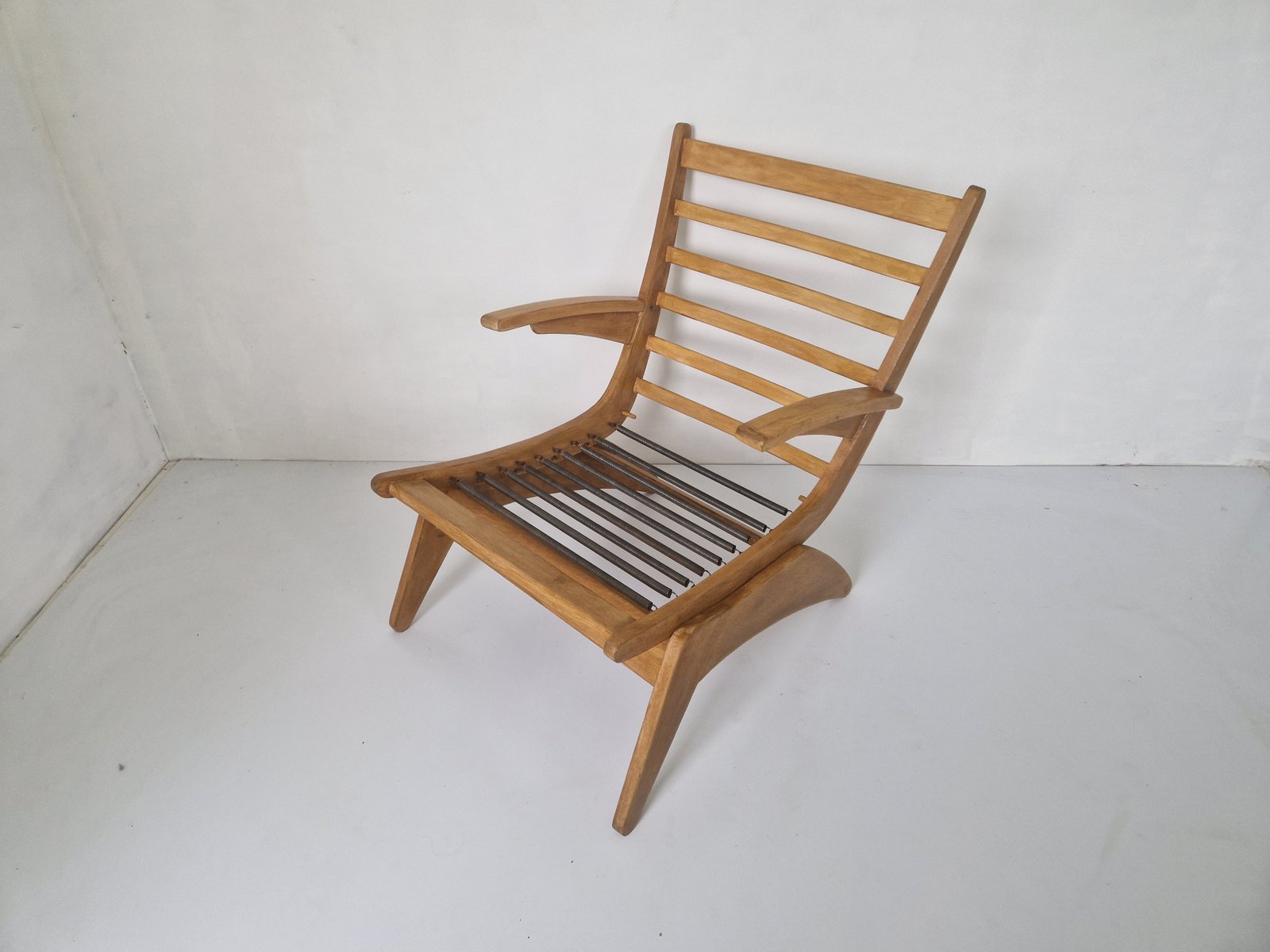 Modernist Oak Easy Chair by Jan Den Drijver, 1940s for sale at Pamono