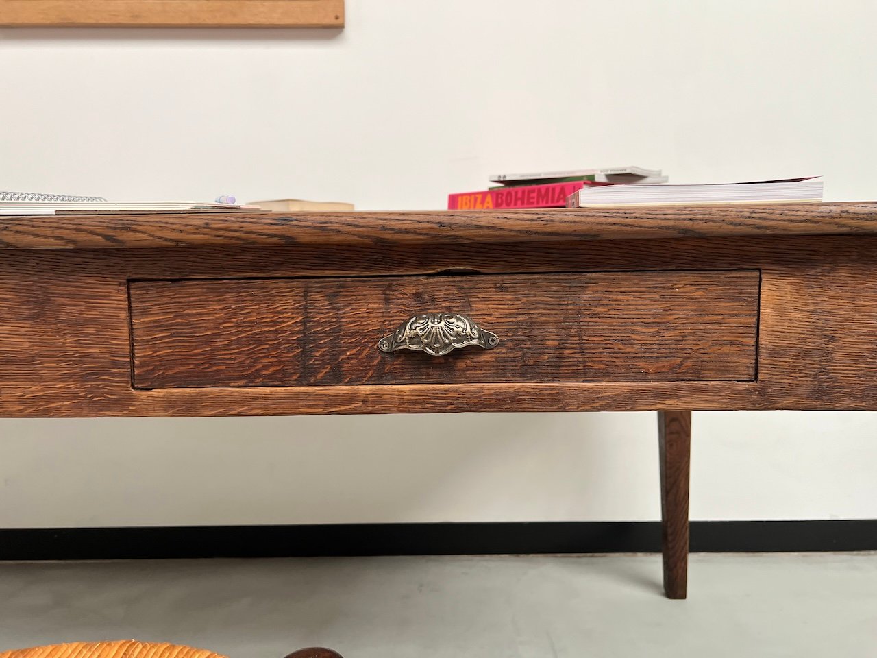 Large Writing Table in Oak, 1940s for sale at Pamono