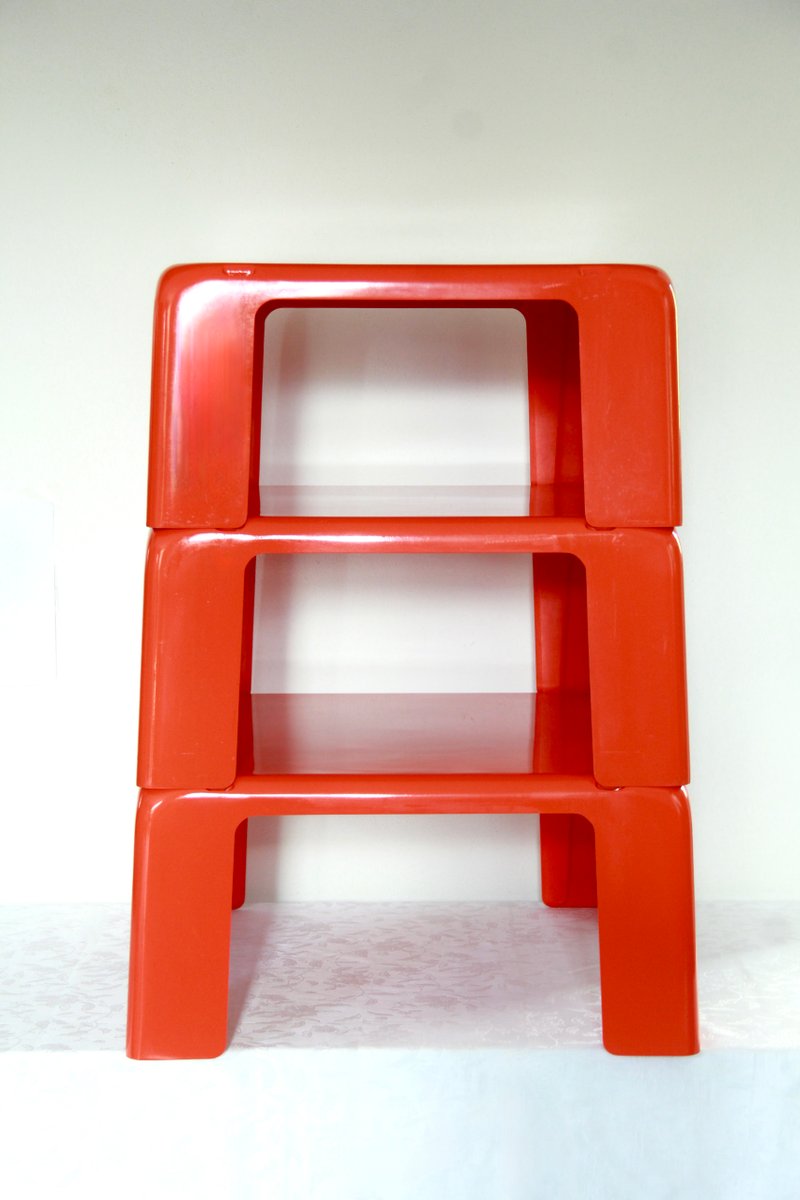 Vintage Space Age Stackable Tables by Mario Bellini for C&B, 1960s, Set ...
