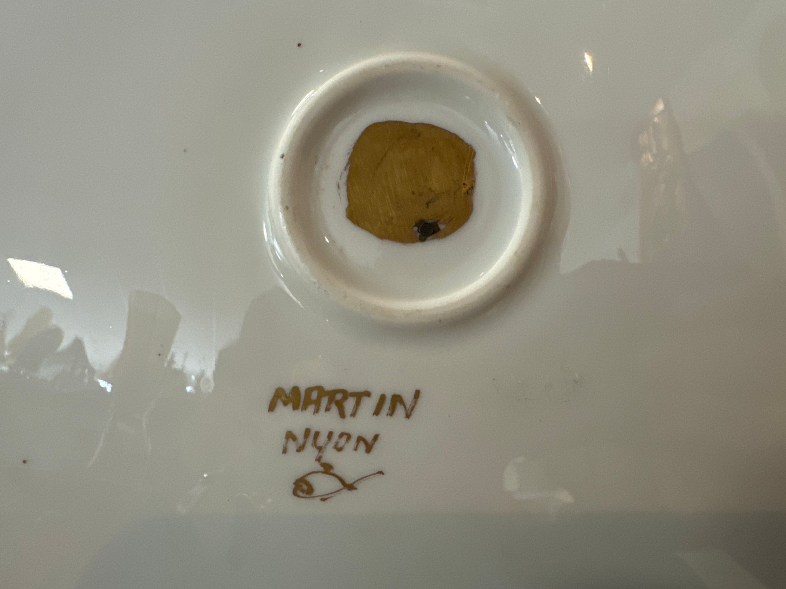 Ornamental Dish from Lagenthal and Nyon Martin, 1890s for sale at Pamono