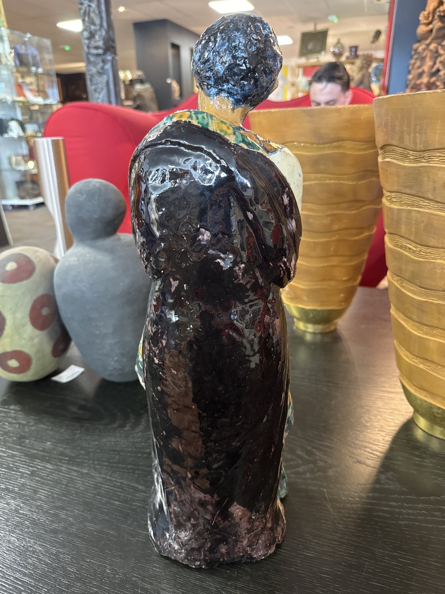 Art Deco Ceramic Sculpture of Joseph and the Child, 1920s for sale at ...