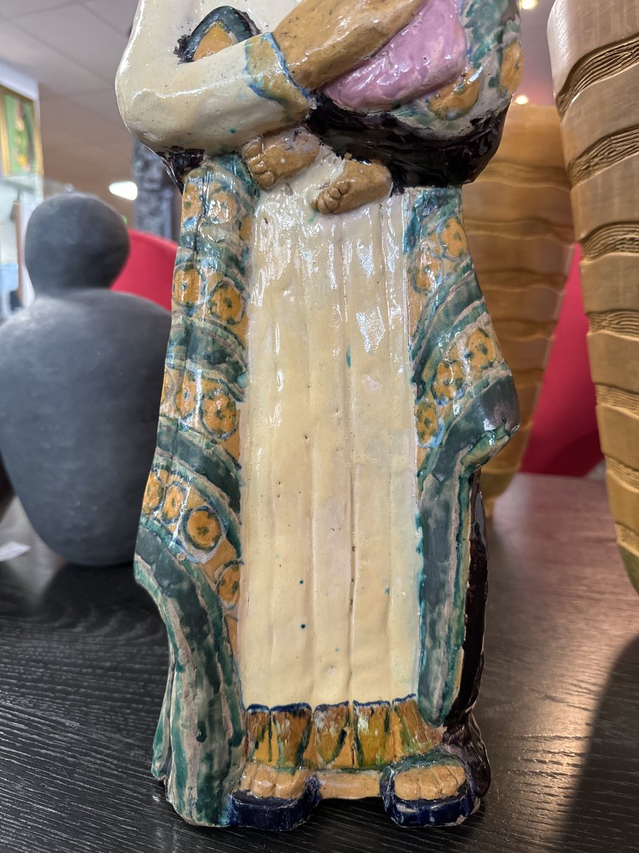 Art Deco Ceramic Sculpture of Joseph and the Child, 1920s for sale at ...