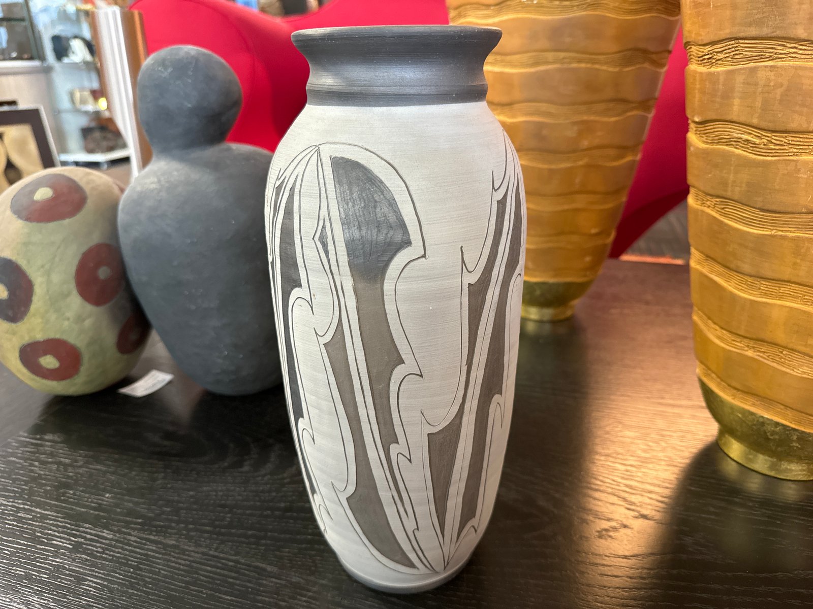 Large Ceramic Vase by Elevio Arnanz, 1995 for sale at Pamono