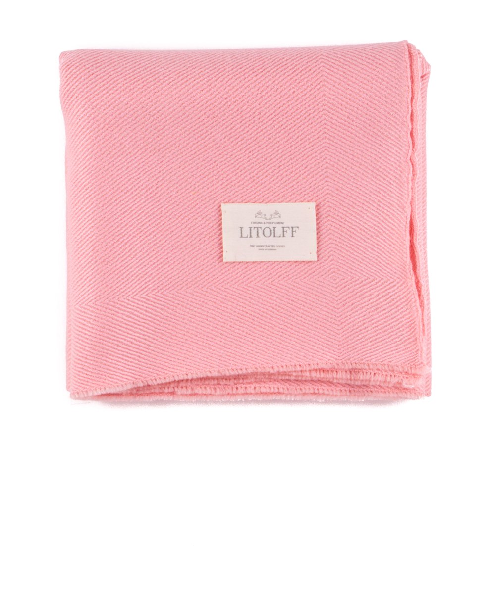 Handwoven Blanket in Rose by Litolff, Germany for sale at Pamono