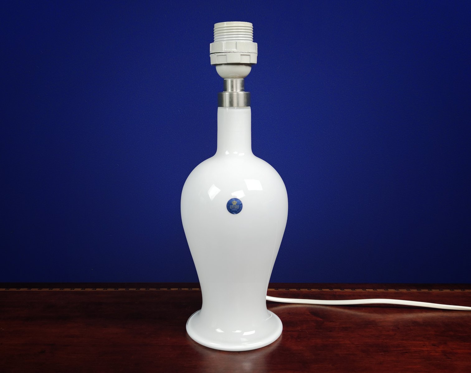 Vintage White Opal Glass Torino Table Lamp by Michael Bang for Royal ...