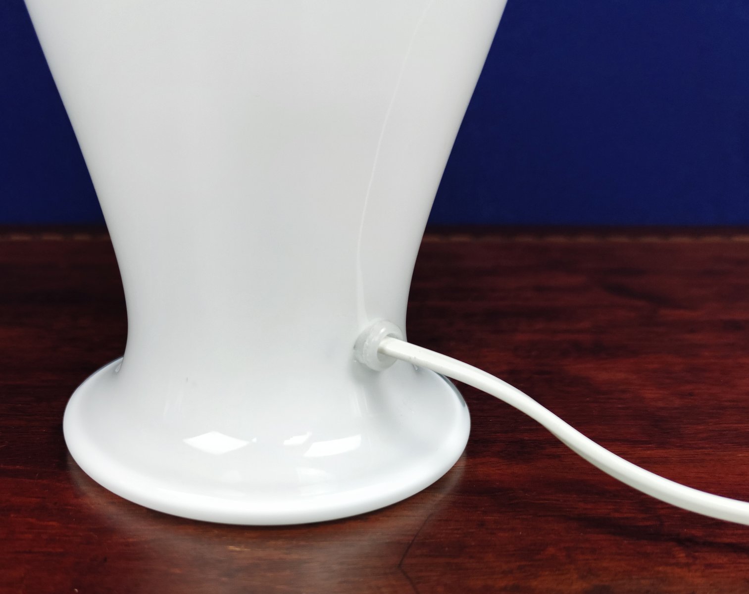 Vintage White Opal Glass Torino Table Lamp by Michael Bang for Royal ...