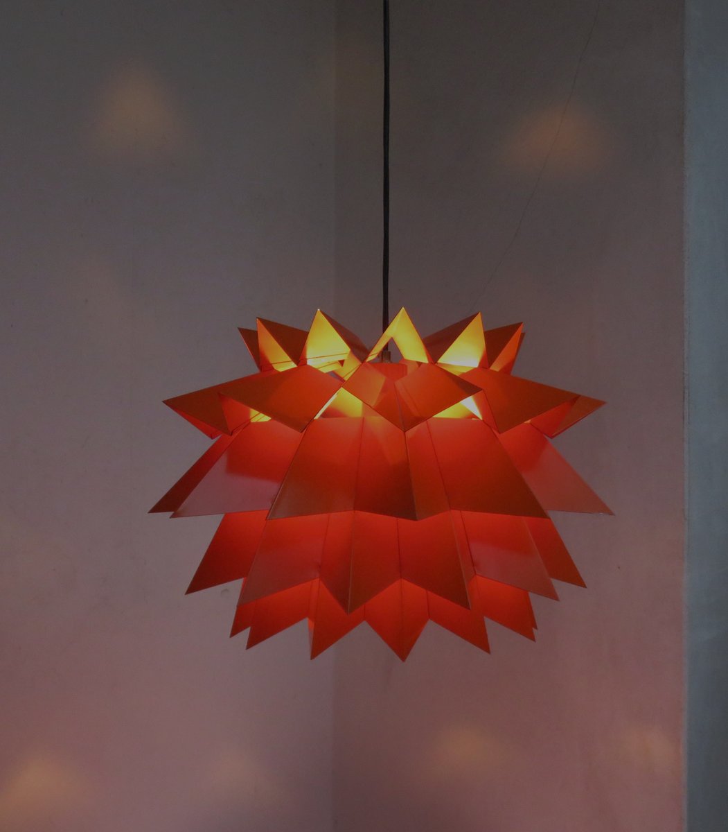 Orange Ceiling Light by Anton Fogh Holm and Alfred J. Andersen for ...