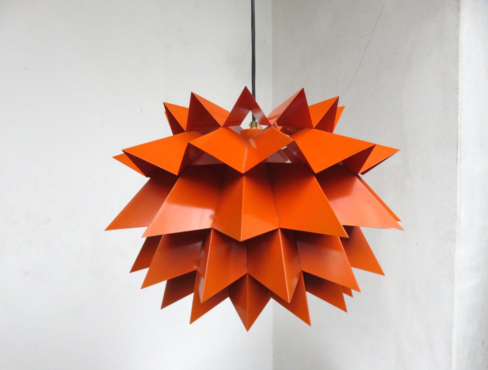 Orange Ceiling Light by Anton Fogh Holm and Alfred J. Andersen for ...