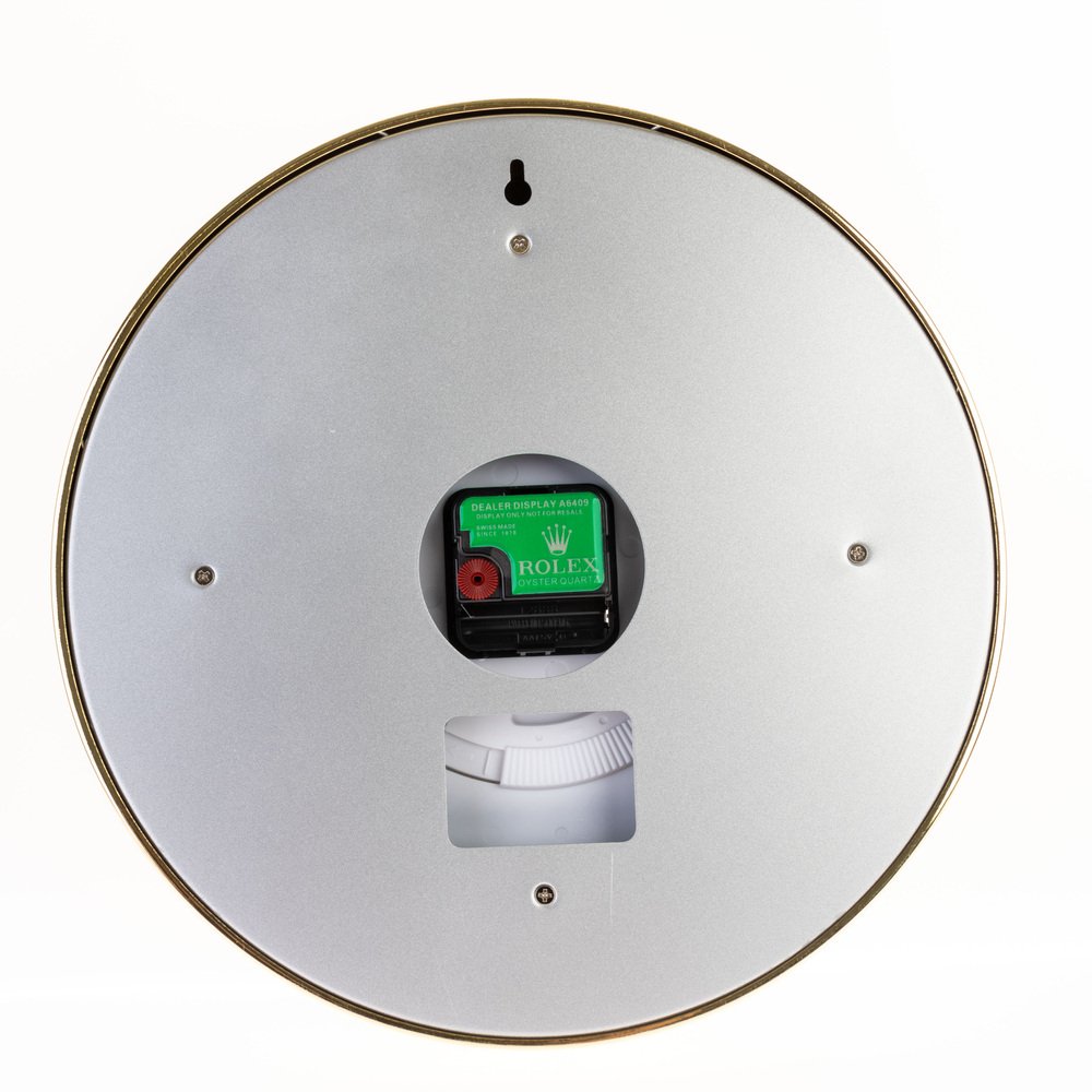 Green & Gold GMT Master II Wall Clock from Rolex, 2010s for sale at Pamono