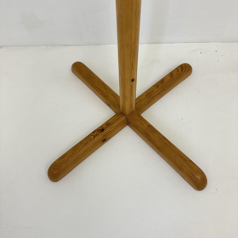 Mid-Century Pine Wooden Coat Rack, 1970s for sale at Pamono