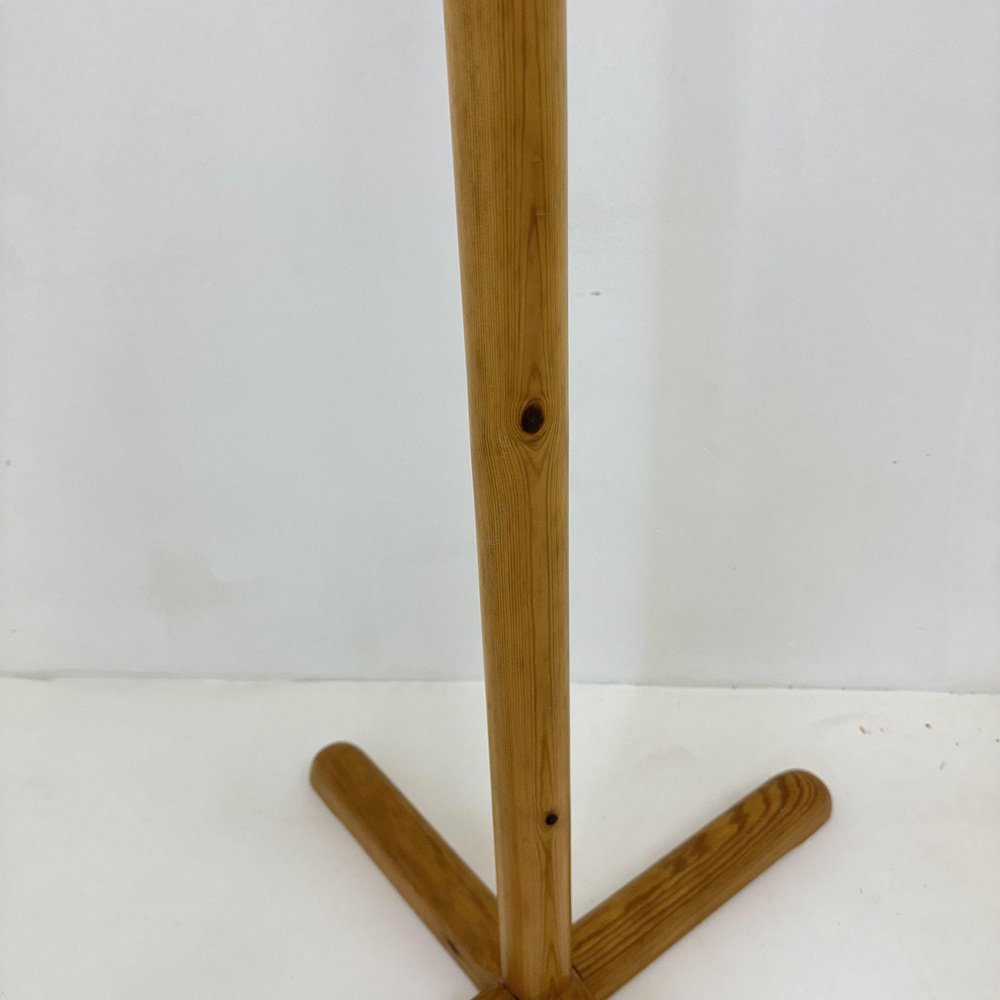 Mid-Century Pine Wooden Coat Rack, 1970s for sale at Pamono