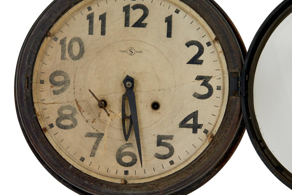 Vintage Japanese Trade S Mark Tokyo Wall Clock, 1920s for sale at Pamono