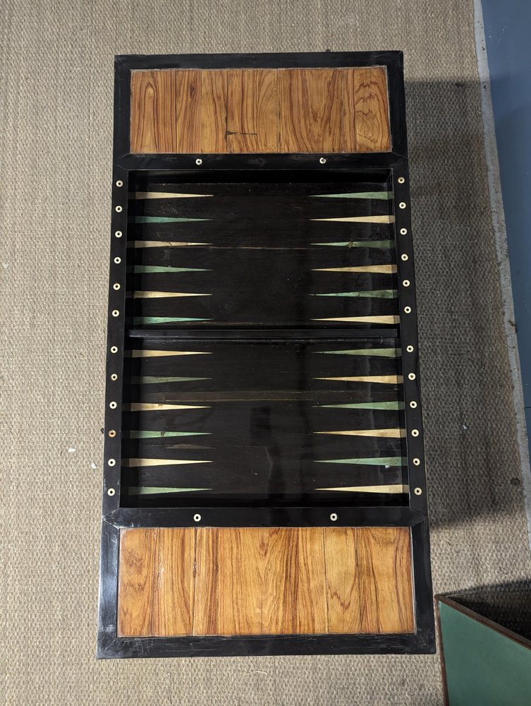 18th Century Tric Trac Game Table in Marquetry for sale at Pamono