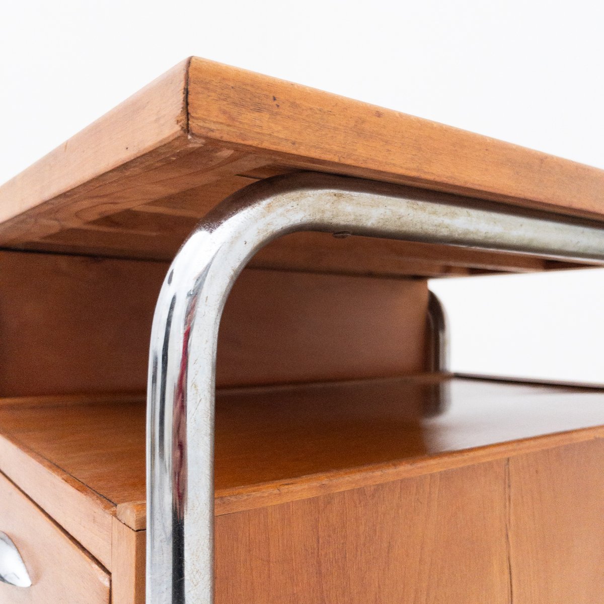 Bauhaus Desk in Tubular Steel, 1960s for sale at Pamono