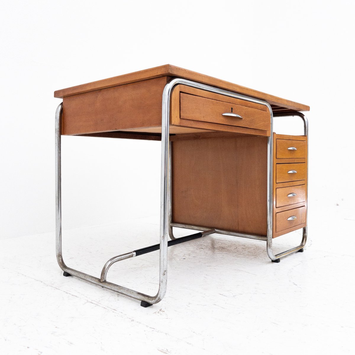 Bauhaus Desk in Tubular Steel, 1960s for sale at Pamono