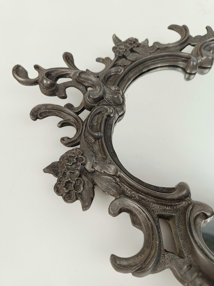 Vintage Baroque Rococo Style Mirror in German Silver, 1920s for sale at ...