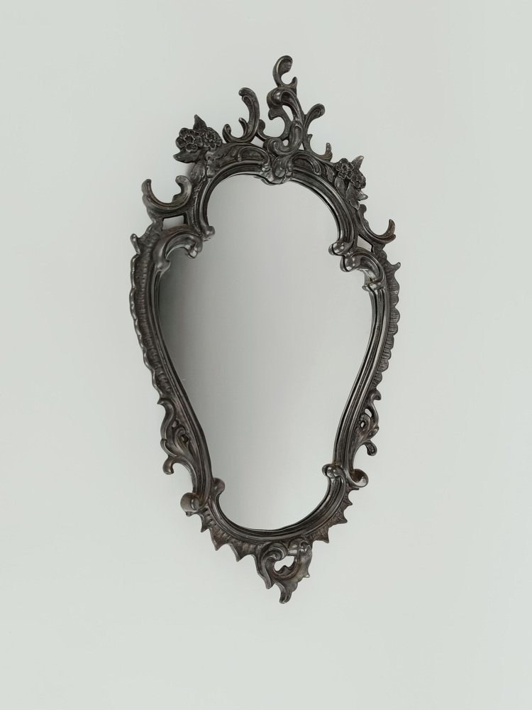 Vintage Baroque Rococo Style Mirror in German Silver, 1920s for sale at ...